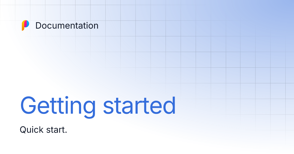 Getting started | Documentation